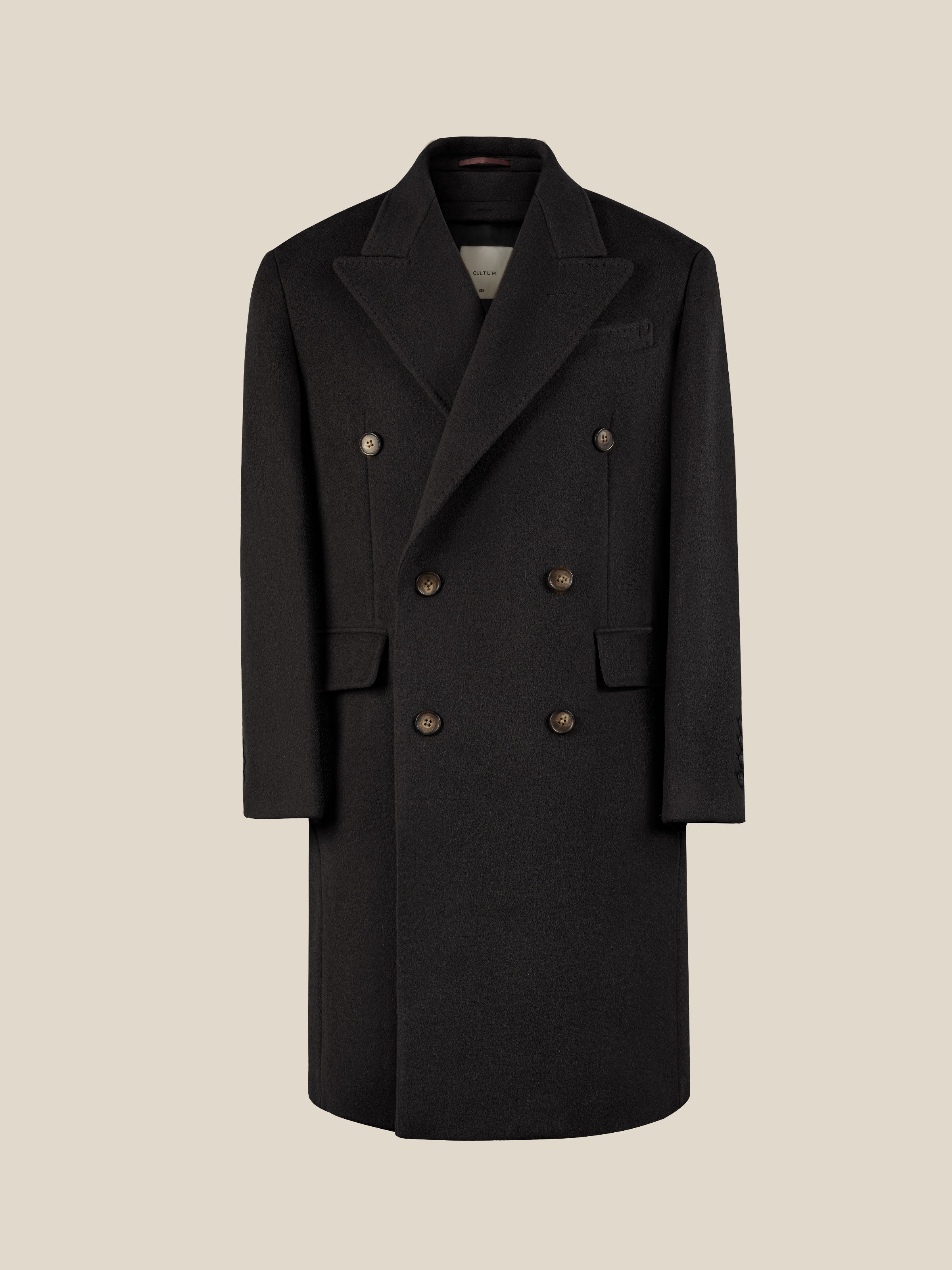 Men's Heavy 100% Wool Peaked Lapel Chester Coat – CULTUM